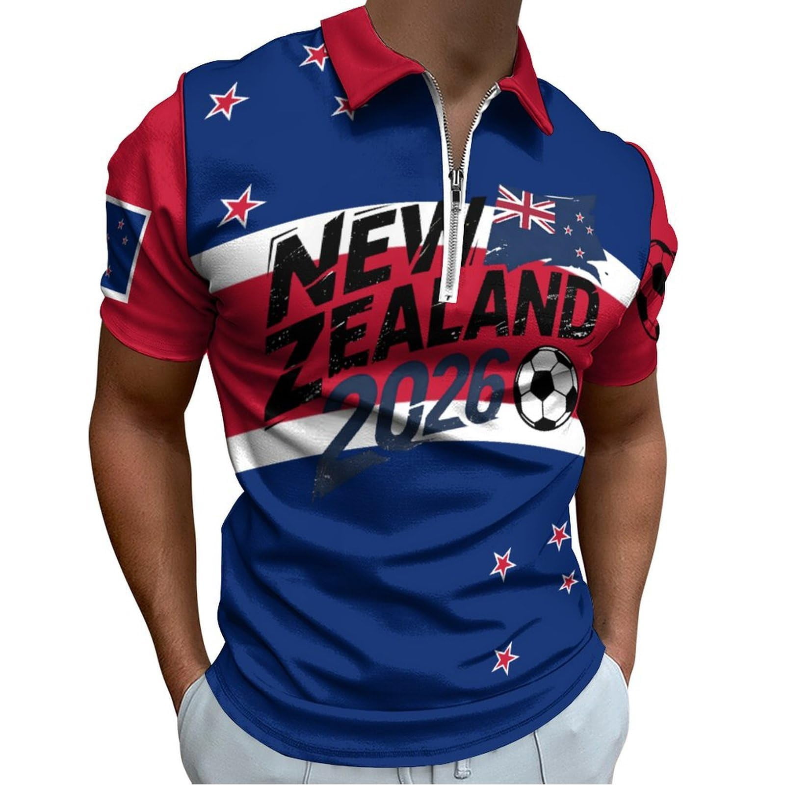 2026 Football Men's Casual Short Sleeve Polo Shirt Football Themed ...