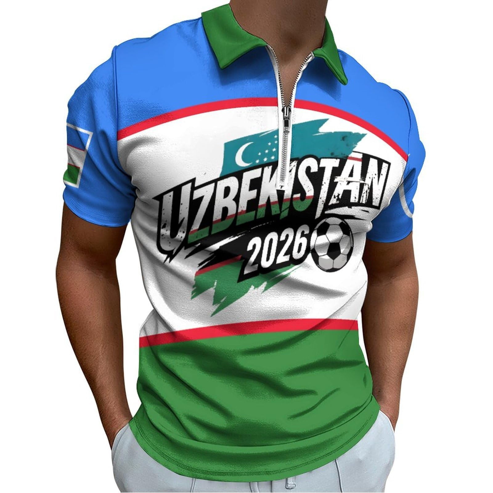 2026 Football Slim Fit Tshirts Men's Short Sleeve Polo Shirt Casual ...