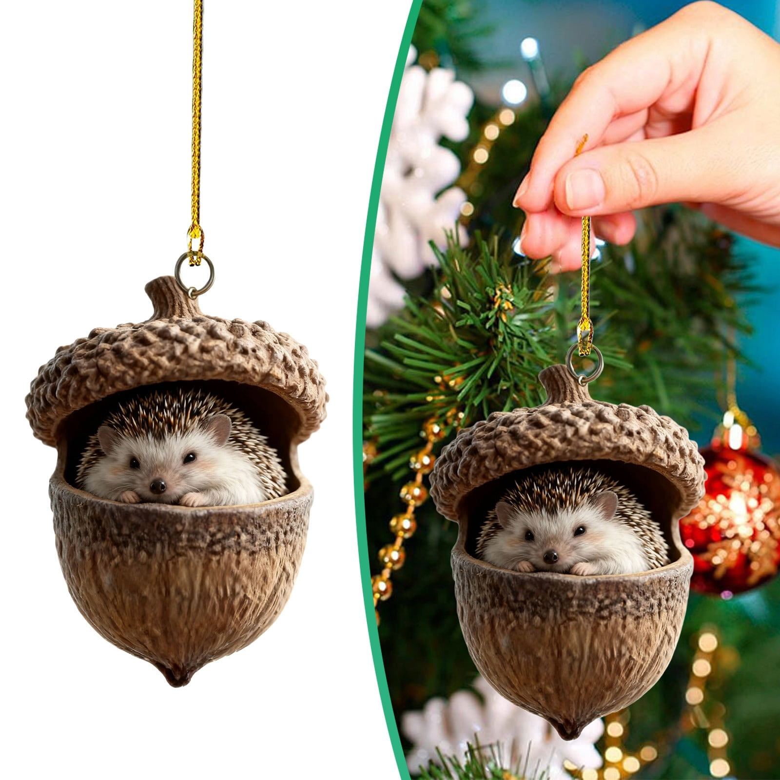 2026 Forest Animal Acorn Ornaments, Woodland Friends Acorn Ornament ...