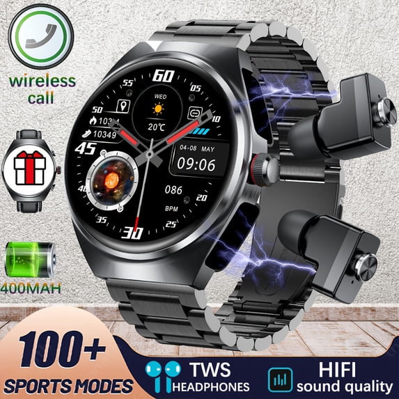 2026 Full HD Alloy Smart Watch & TWS Earbuds Set, NFC Unlock, 400mAh ...