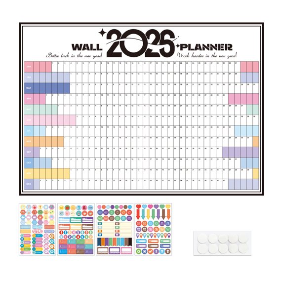 2026 Full Year to View Calendar Erasable Calendar Yearly Planner Dated ...