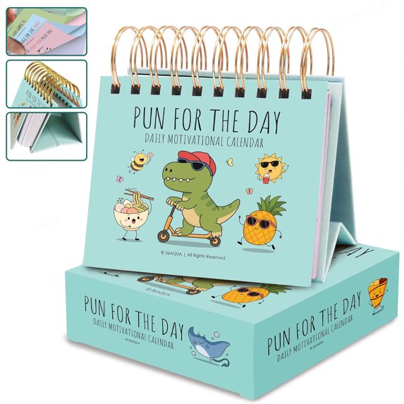 2026 Funny Pun Flip Calendar - Daily Tear-Off Desk Calendar with 365 ...