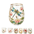 2026 Garden Hummingbird Morning Bliss Glass Tea Cup, Floral Glass ...