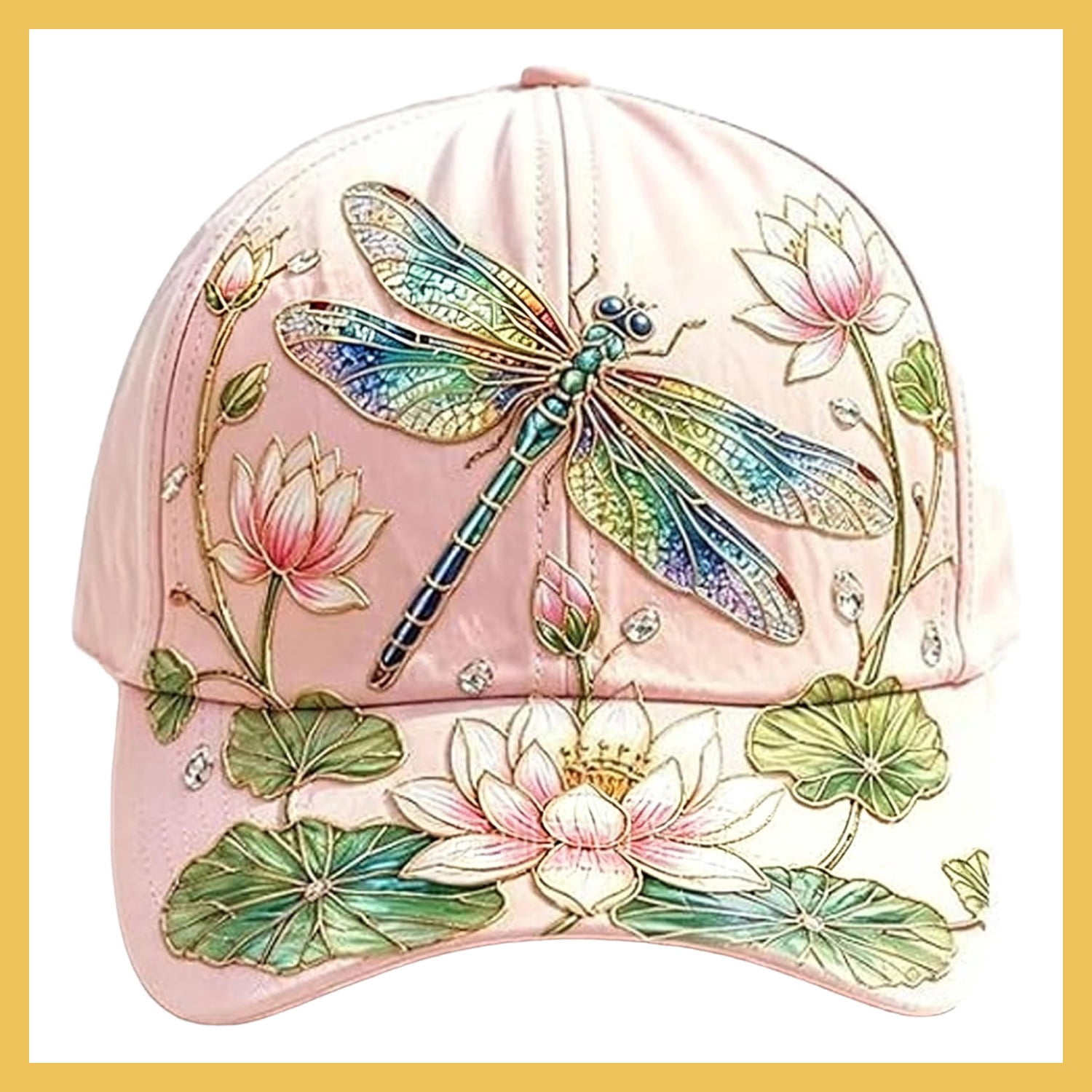 2026 Garden Morning Baseball Cap, Women's Sparkle Multiple Floral ...