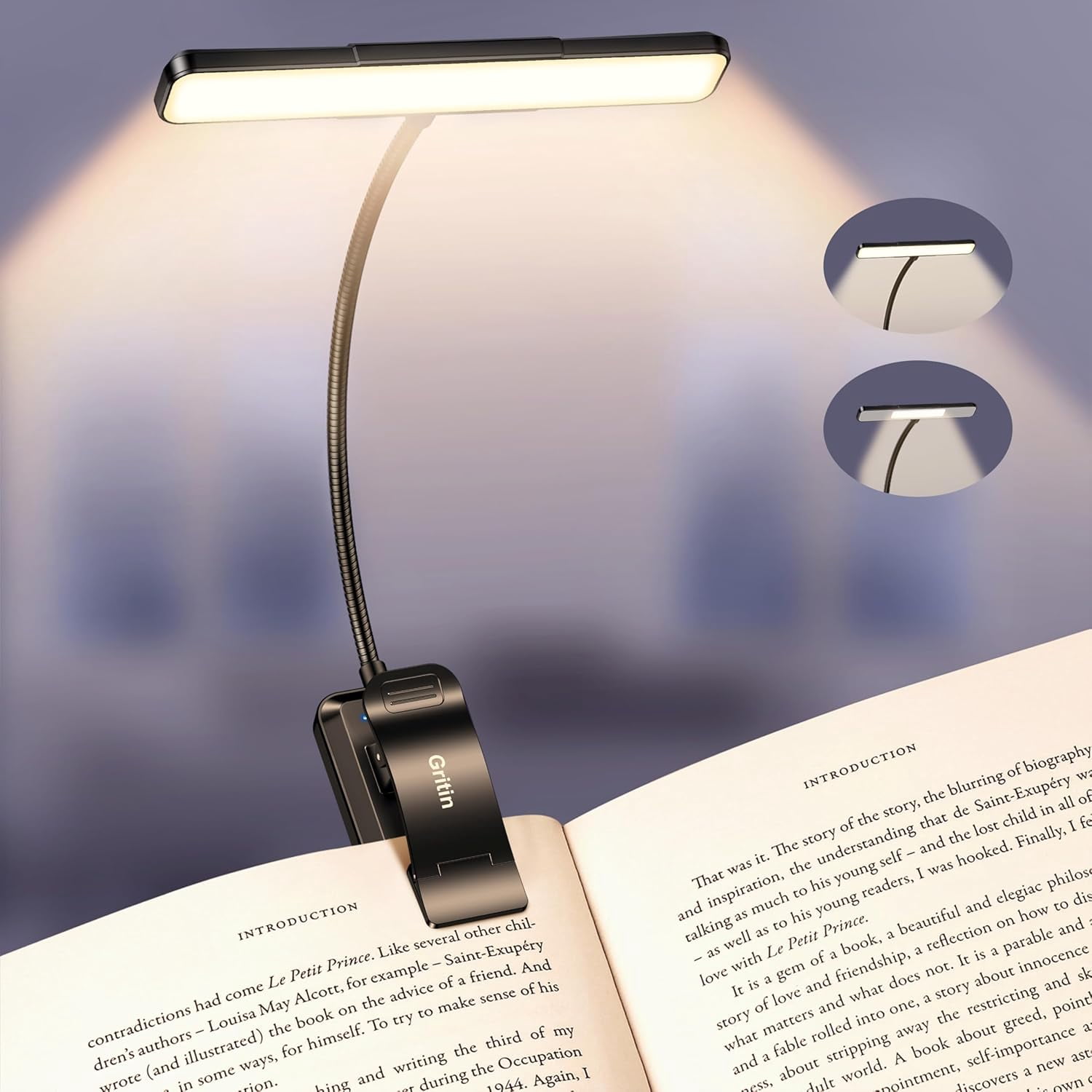 2026 Gen 2 Book Light for Reading- 32 Eye Caring Full Spectrum LED, 5 ...