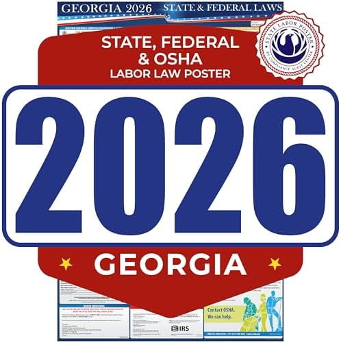 2026 Georgia State and Federal Labor Law Poster - OSHA Workplace ...