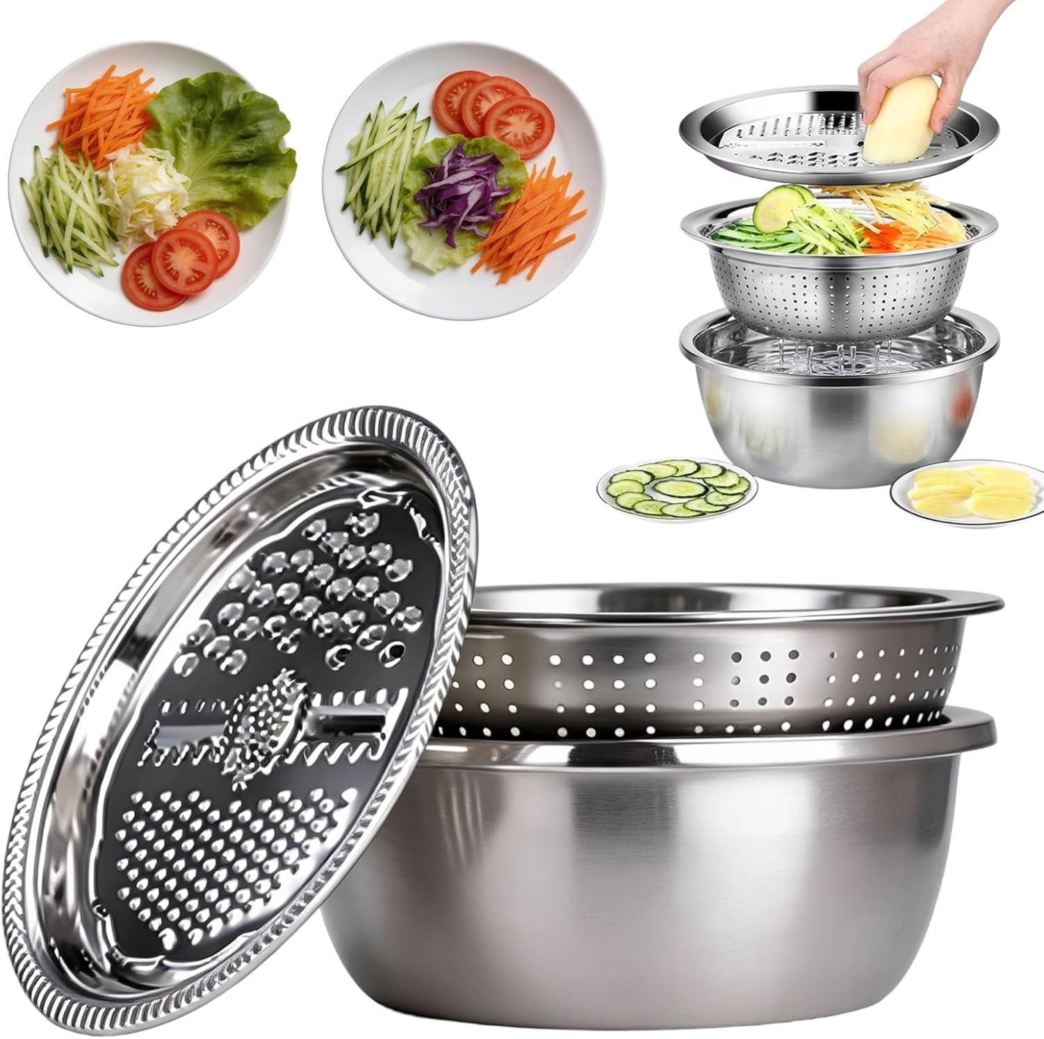 2026 Germany Multifunctional Stainless Steel Basin - 5 in 1 Shredding ...