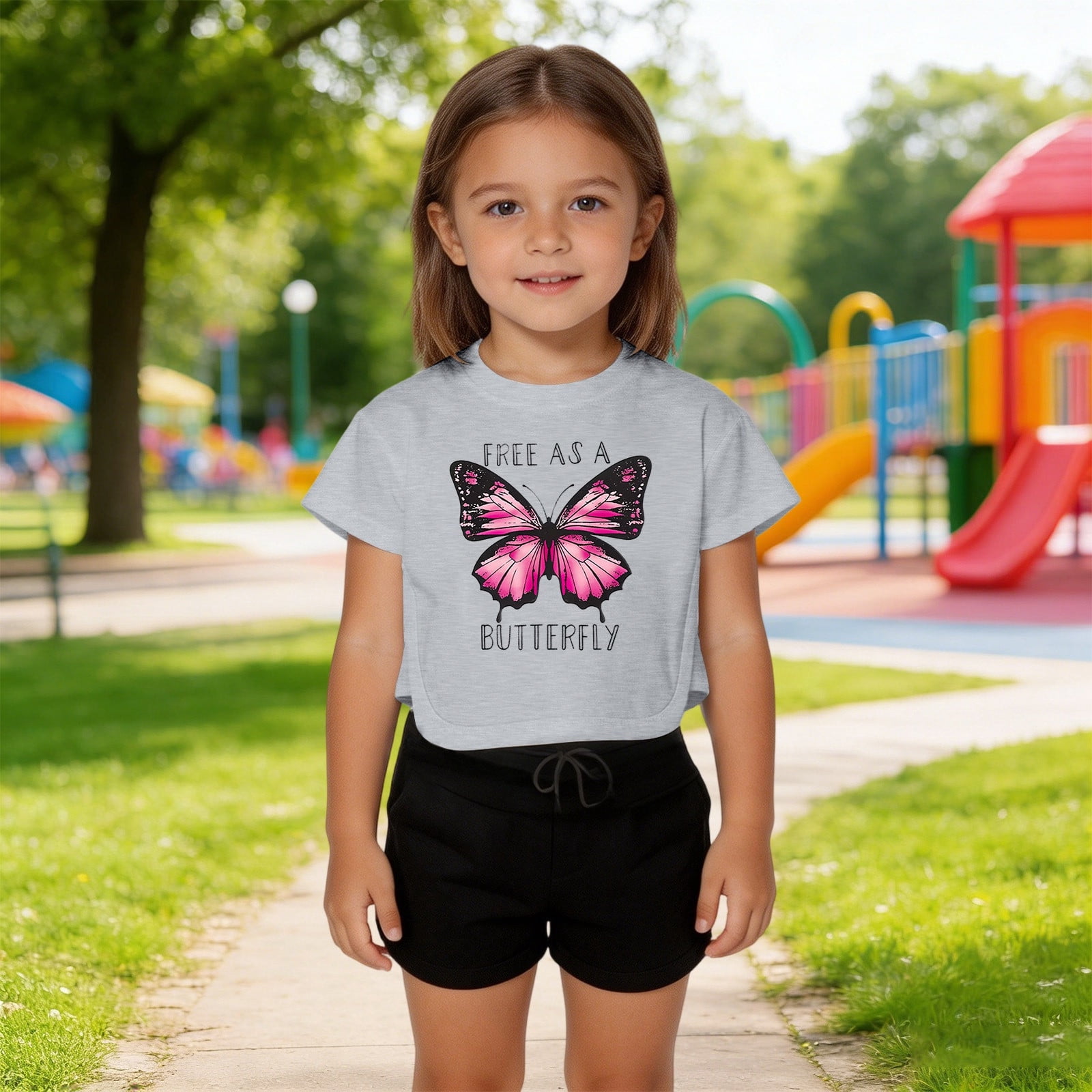 2026 Girls Cute Shirts Short Sleeve Printed Graphic Tees Crewneck ...