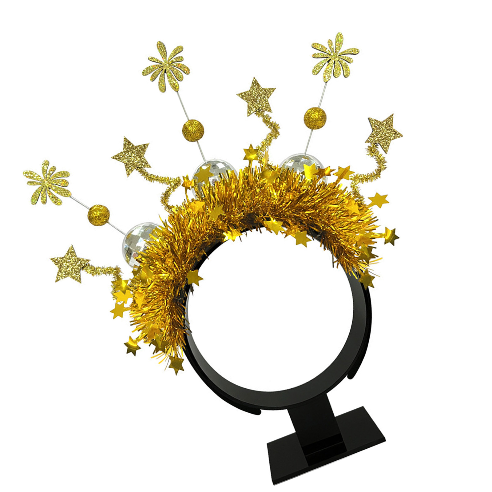 2026 Glittering NYE Headband with Shining Star & Numbers - Gold Silver ...