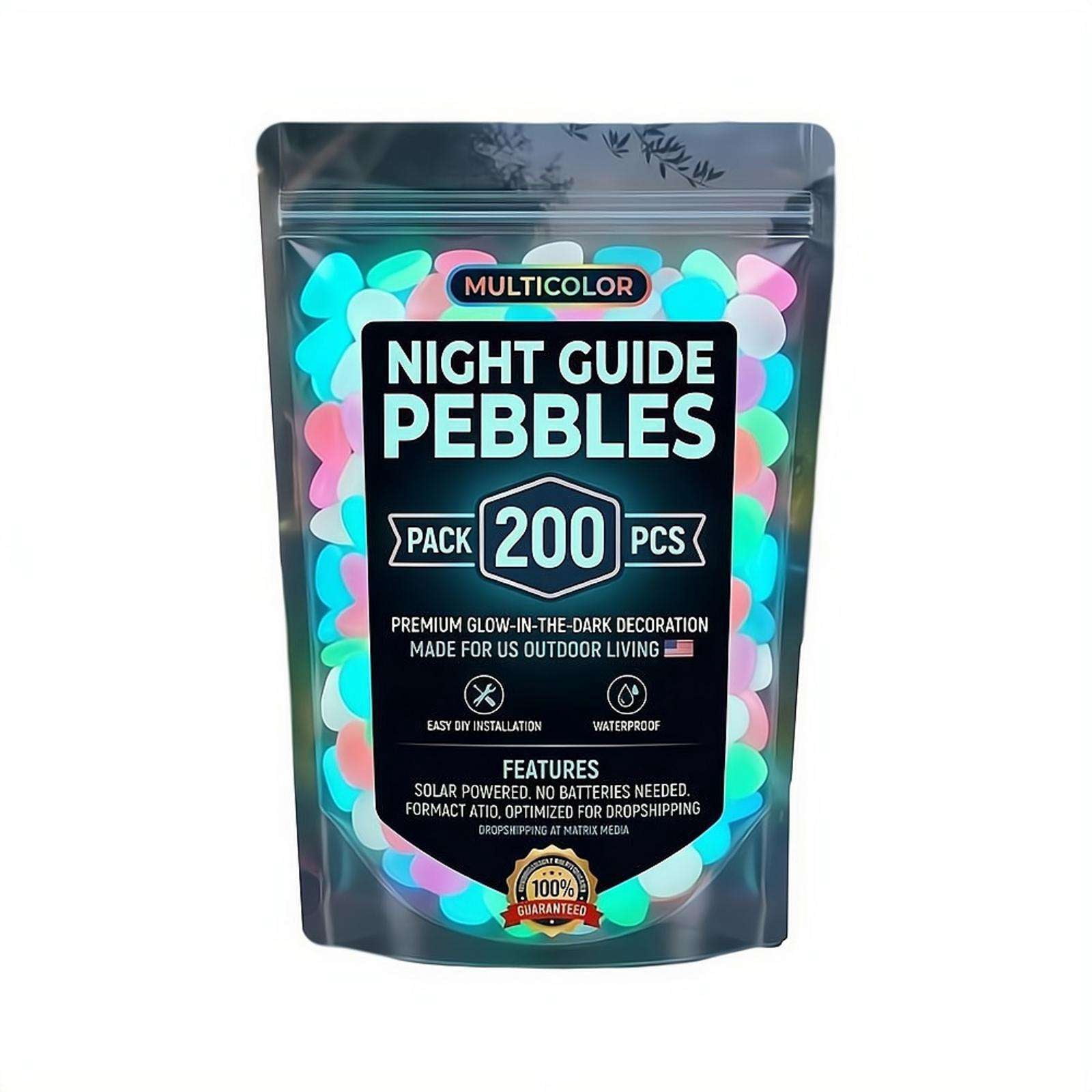 2026 Glow-in-the-Dark Garden Stones,Night Guide Luminous Pebbles ...