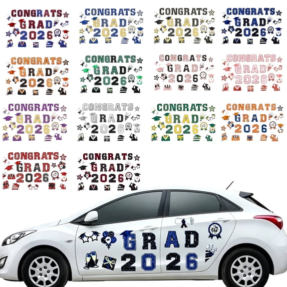 2026 Grad Car Magnets – 30 Pack Class of 2026 Graduation Magnets for ...