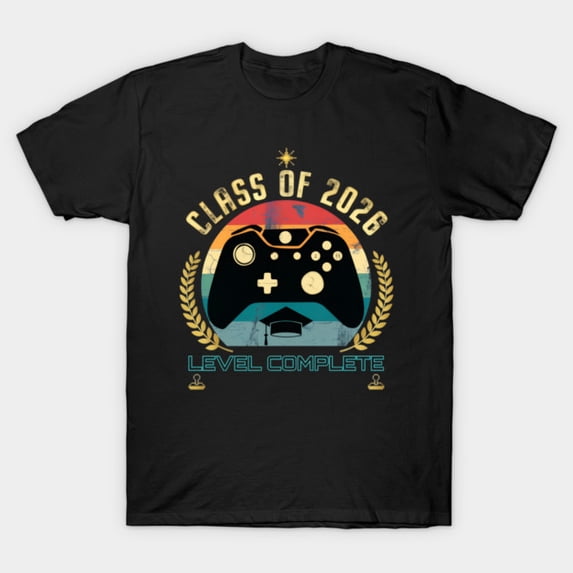 2026 Graduate Level Complete Retro Gaming Controller Tee Unisex T-Shirt ...