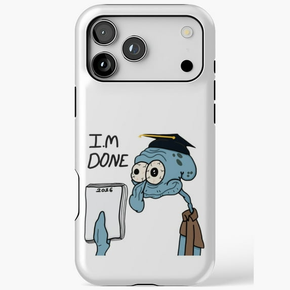 2026 Graduated Squid Holding Homework Art Phone Case iPhone Case 17 to 11 Pro Max - Walmart.com