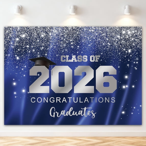 2026 Graduation Background Banner 2026 Grade Shining Background ...
