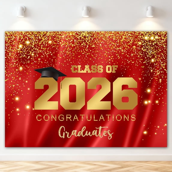 2026 Graduation Background Banner 2026 Grade Shining Background ...