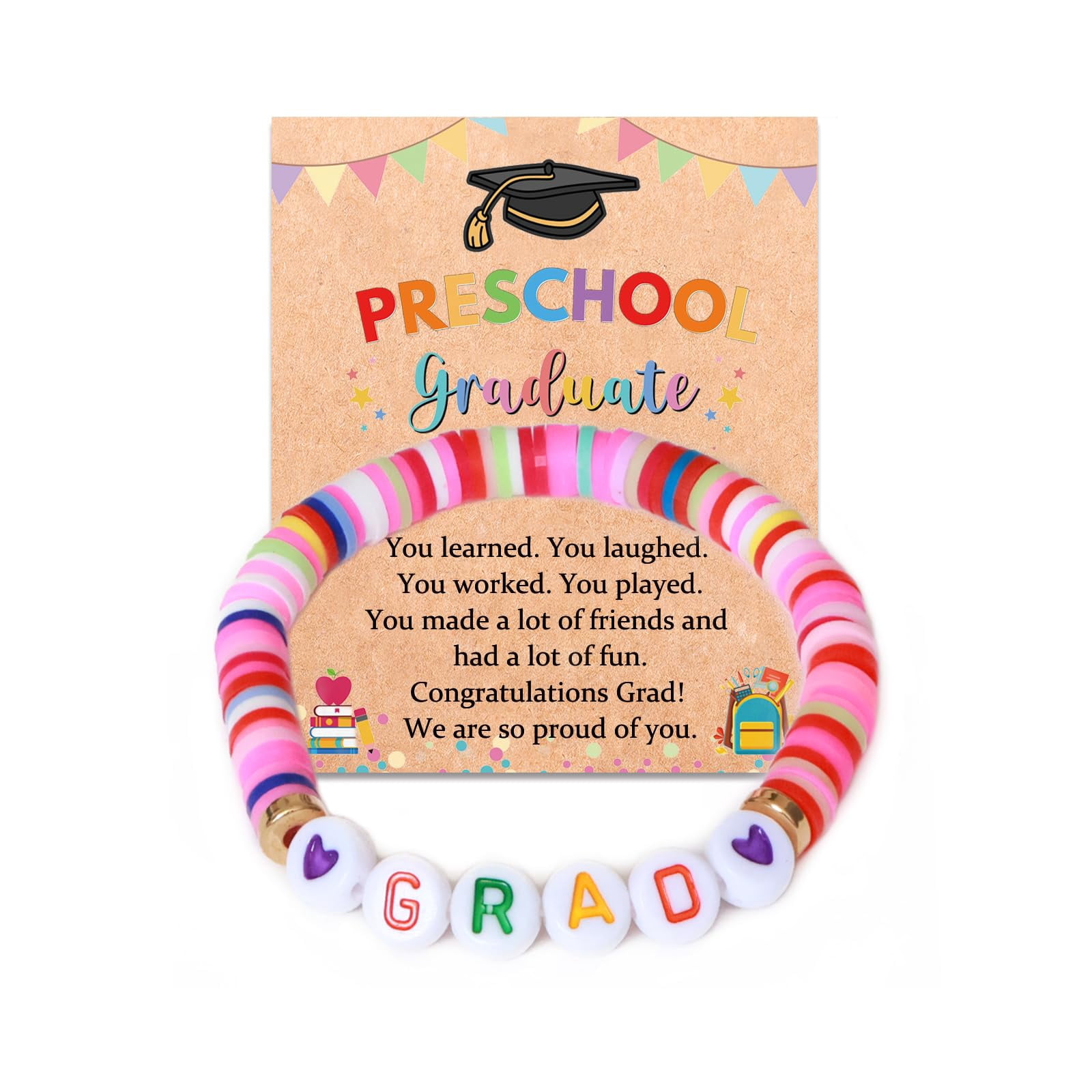 2026 Graduation Bracelet for Girls – Kindergarten & Preschool ...