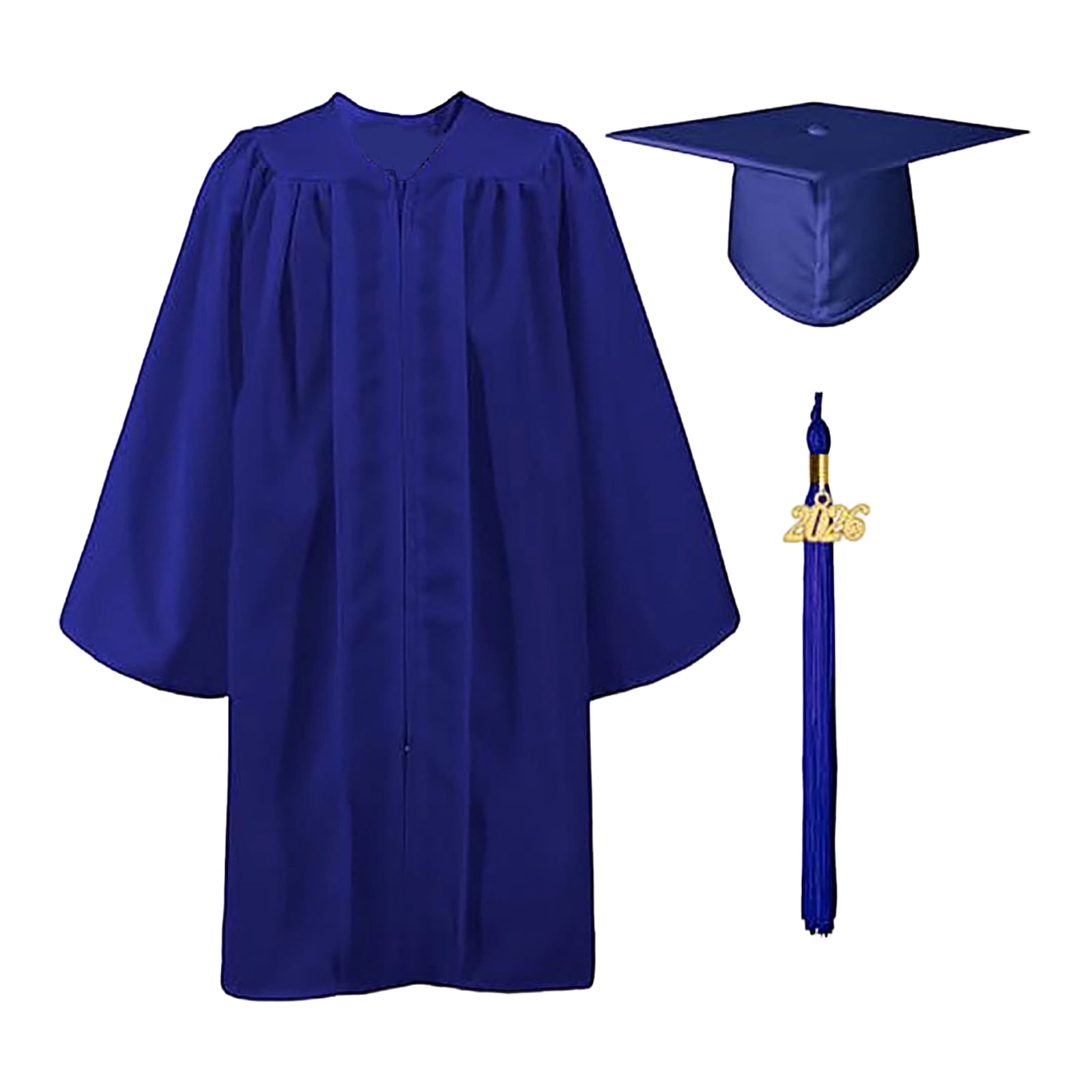 2026 Graduation Cap and Gown Set with Tassel Matte Ceremony Robe Outfit ...