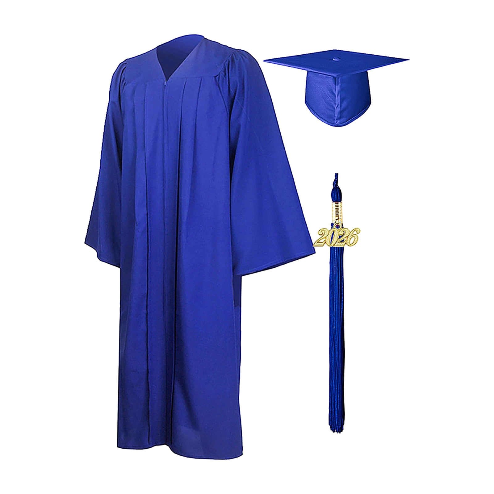 2026 Graduation Cap and Gown Set with Tassel Unisex Matte Graduation ...