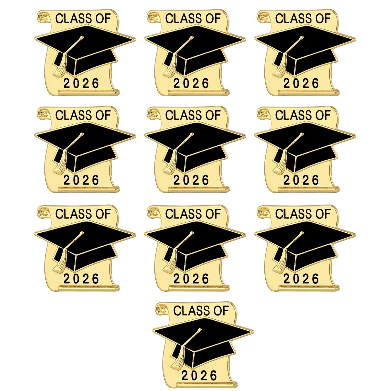 2026 Graduation Commemorative Alloy Doctoral Cap Pin Elegant 25mm ...