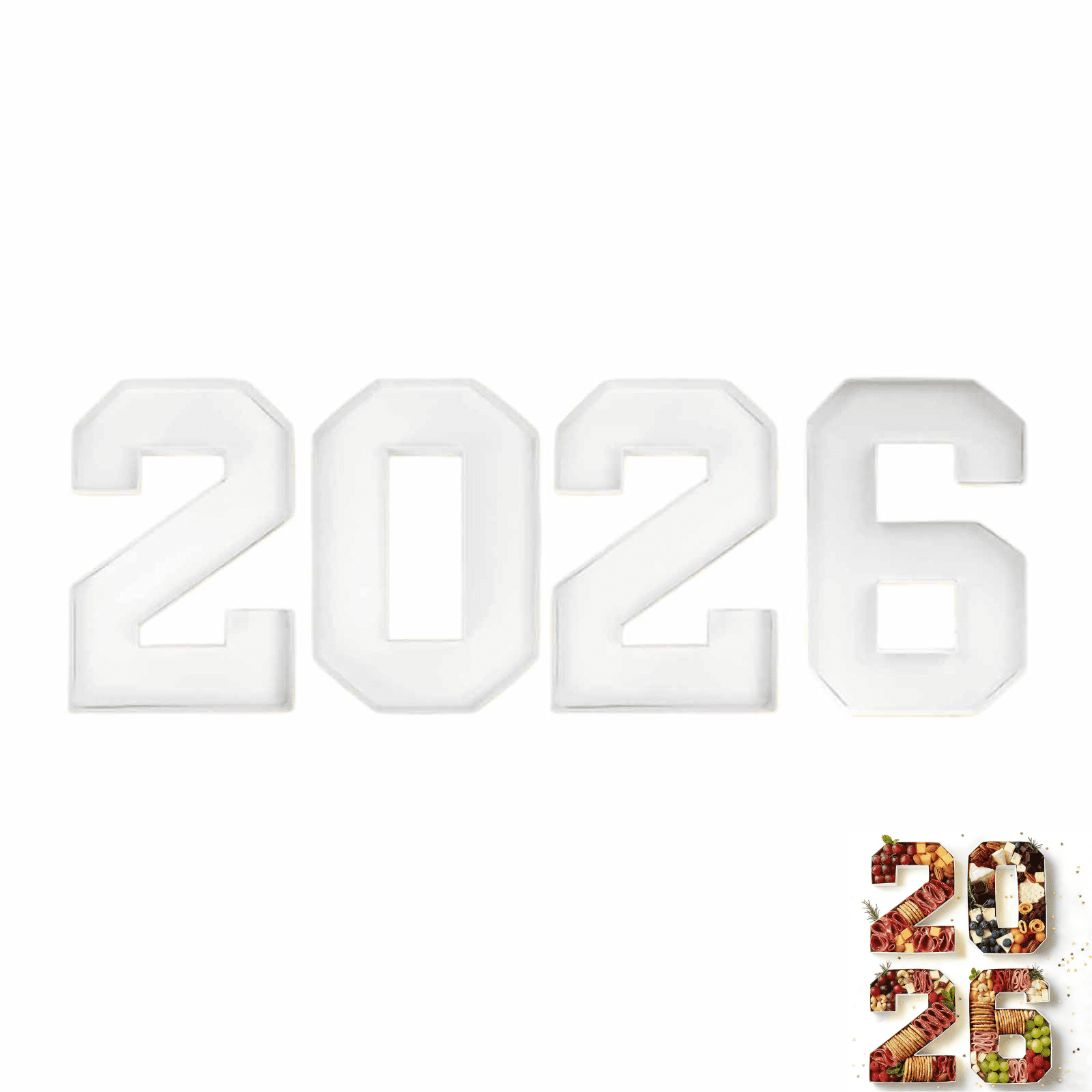 2026 Graduation Decorations - 10" 2026 Numbers Charcuterie Board Box ...