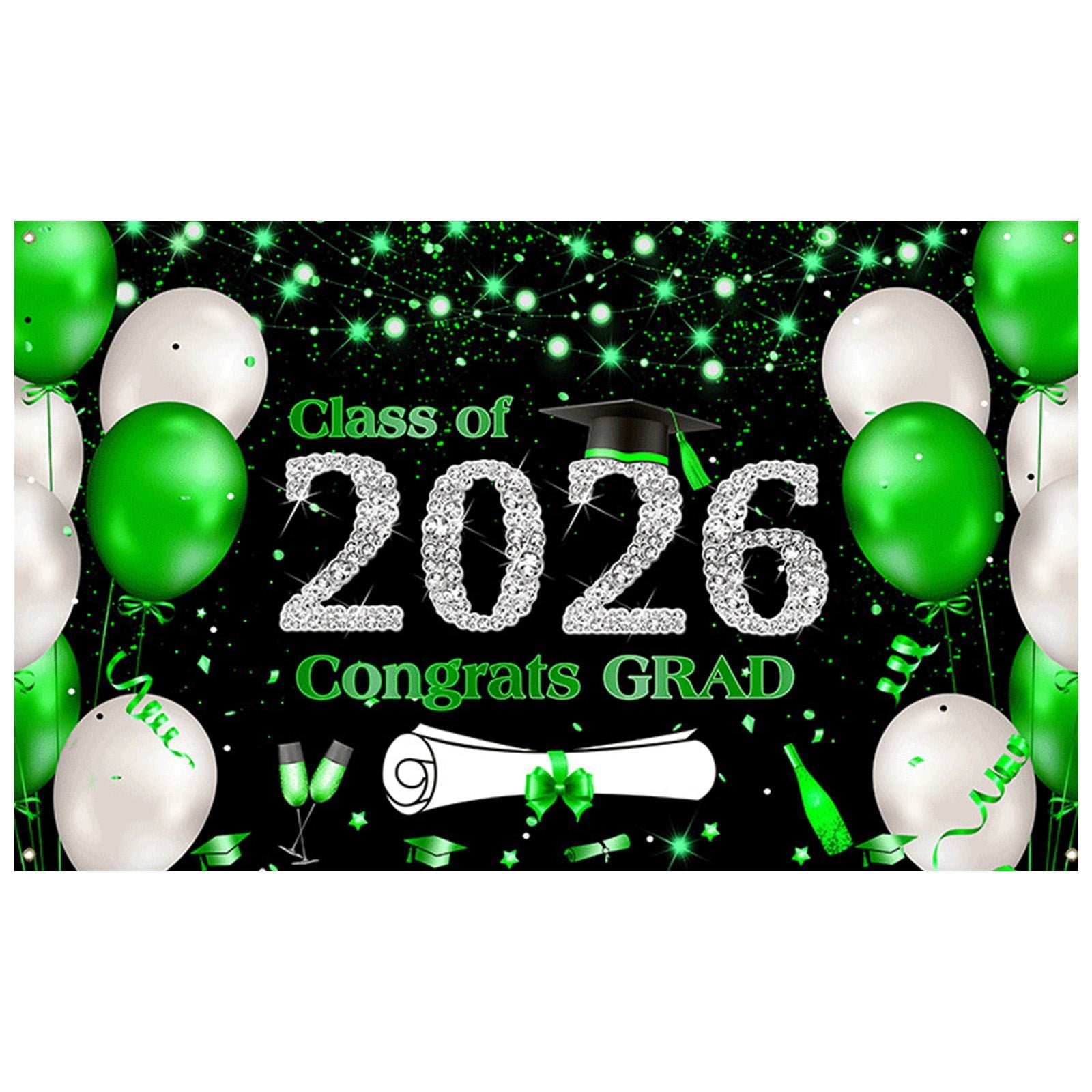 2026 Graduation Decorations Banner Congrats Sign Photography Background ...