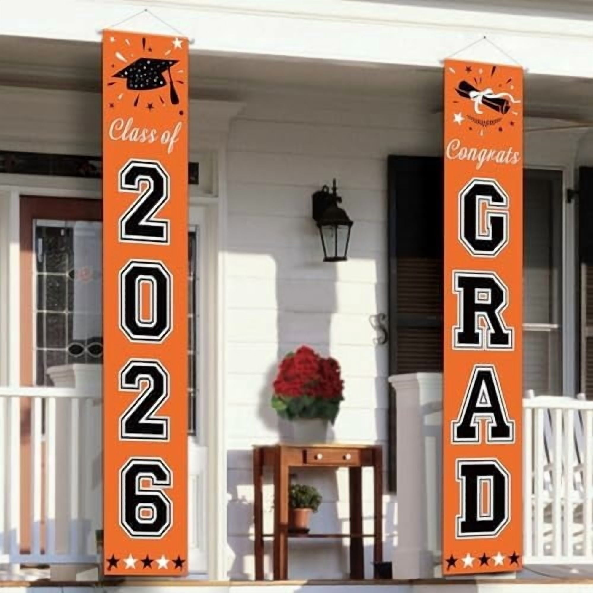 2026 Graduation Decorations, Congrats Grad Porch Banner for Yard Sign ...