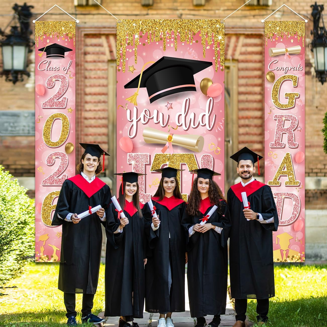 2026 Graduation Door Banner Decorations, Congrats Grad Party Porch ...