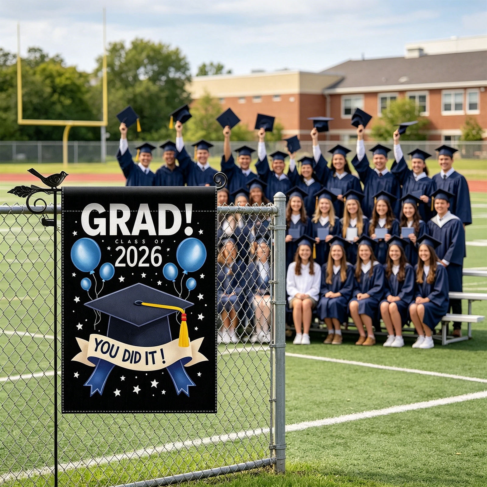 2026 Graduation Garden Flag 12x18 Inch, Outdoor Yard Decoration Flag ...