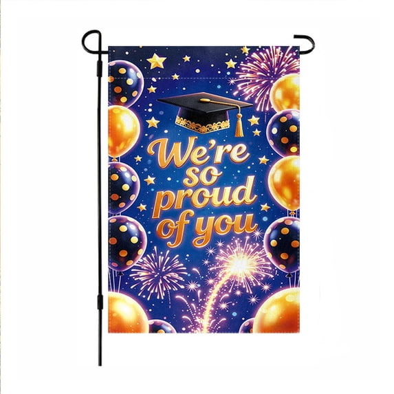 2026 Graduation Garden Flag, Fabric Yard Decor Flag, Weather Resistant ...