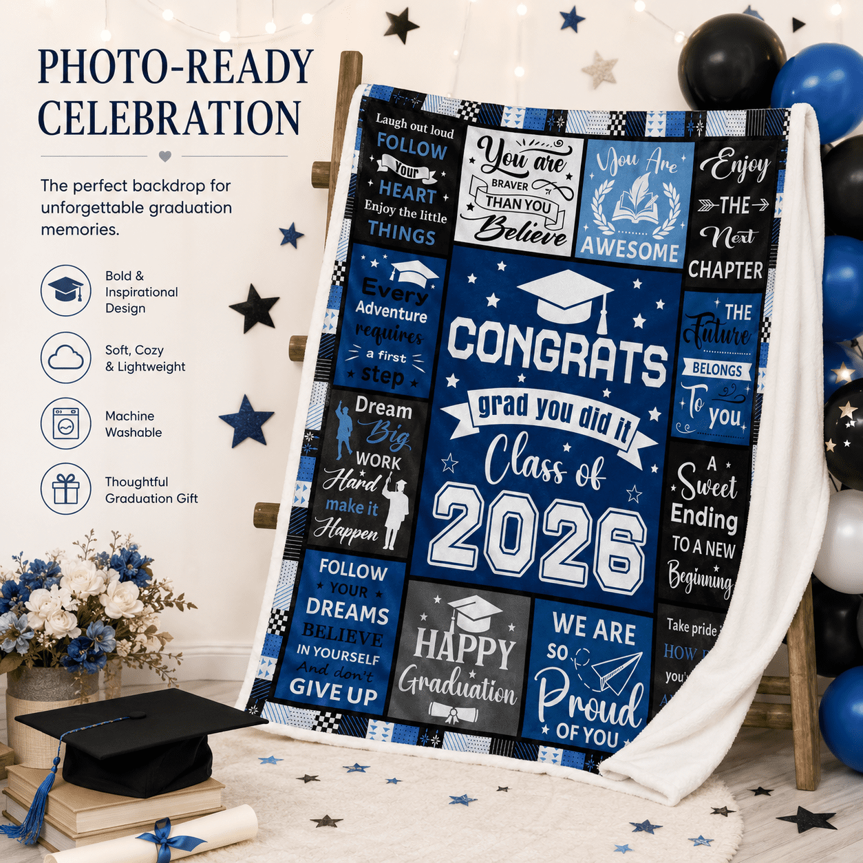 2026 Graduation Gifts for Him/Her Blanket 60"x80", Class of 2026 High ...