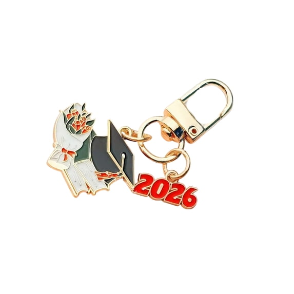2026 Graduation Keychain Commemorative Cap Diploma Charm Alloy ...