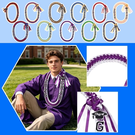2026 Graduation Lei Class of 2026 Graduation Ribbon 47 Inch Graduation ...