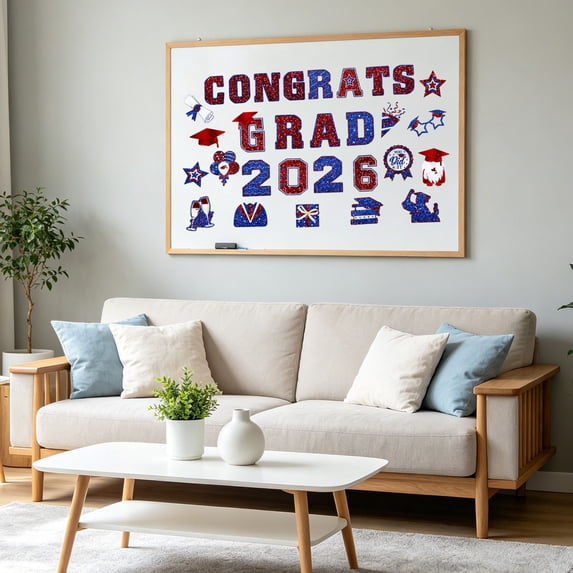 2026 Graduation Magnets, 30-Piece Congrats Grad Decorative Signs ...