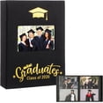 2026 Graduation Photo Album 200 Pcs 4 x 6 Inch Photos with Front Window ...