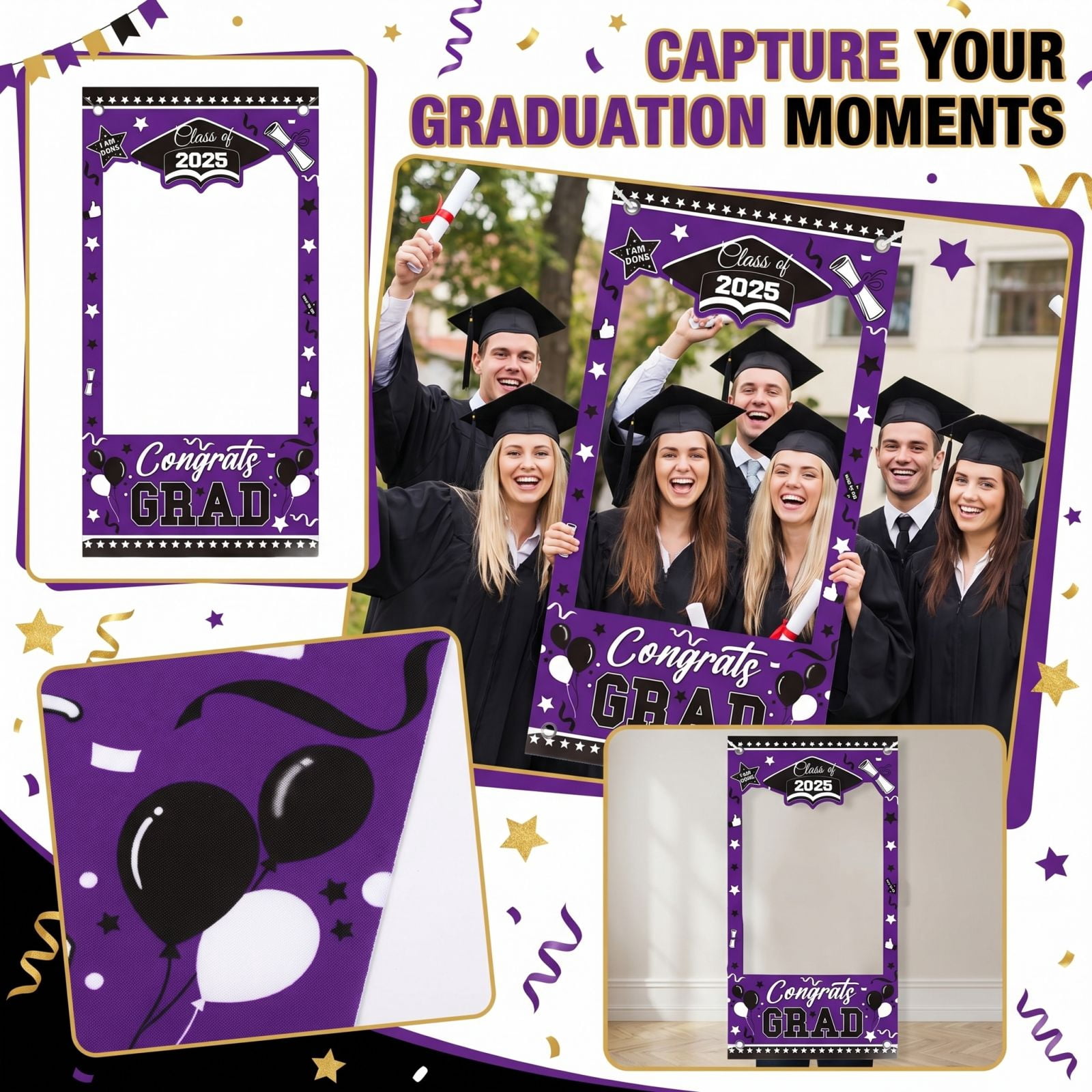 2026 Graduation Photo Booth Frame Large Cutout Photo Props for ...