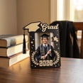 2026 Graduation Photo Frame Wooden Desktop Display with Tassel Hollow ...