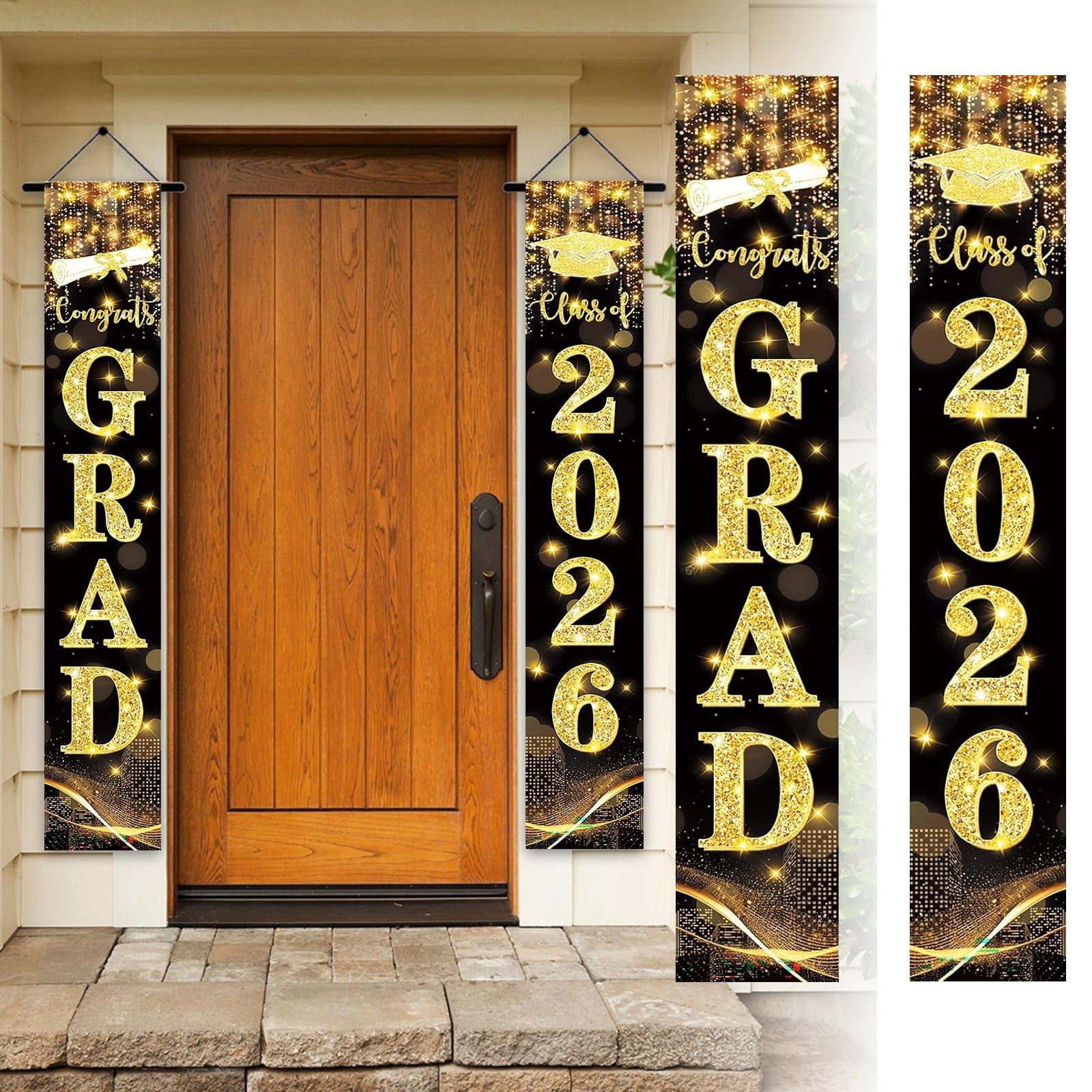2026 Graduation Porch Banners - "Class of 2026" & "Congrats GRAD ...