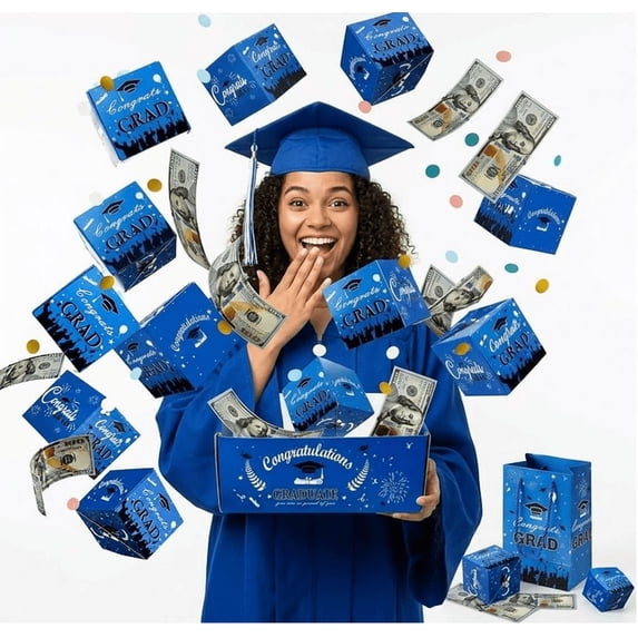2026 Graduation Surprise Gift Box Explosion, Graduation Money Holder ...