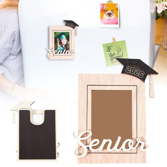 2026 Graduation Tassel Photo Frame for Pictures, Wooden Inspirational ...