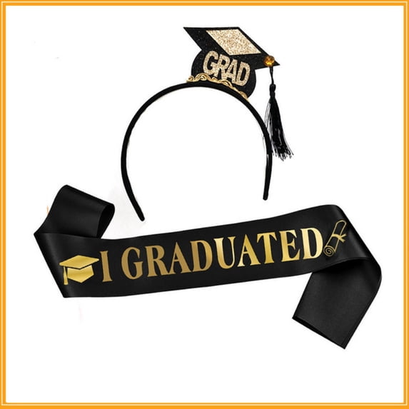 2026 Graduation Tiara and Sash Set for Women AURORADY Graduate Crown ...