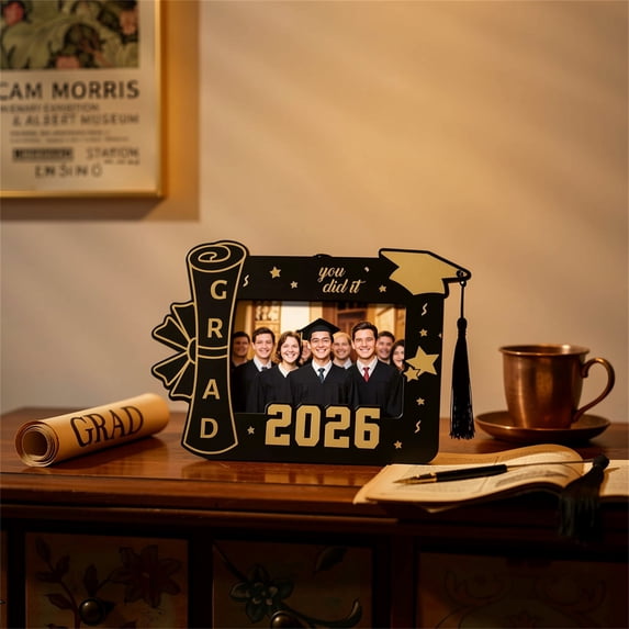 2026 Graduation Wooden Photo Frame - Natural Craftsmanship for Stylish ...