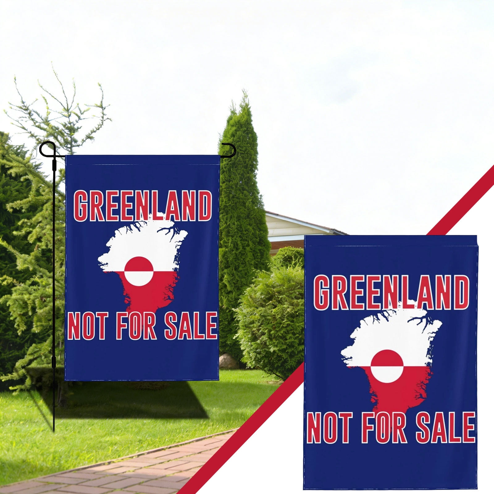 2026 Greenland Sovereignty Garden Flag 1x1.5 Ft - Arctic Greenland Non ...