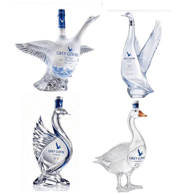 2026 Grey Goose Whiskey Glass Bottle | 3D Engraving 30th Vodka Bottle ...