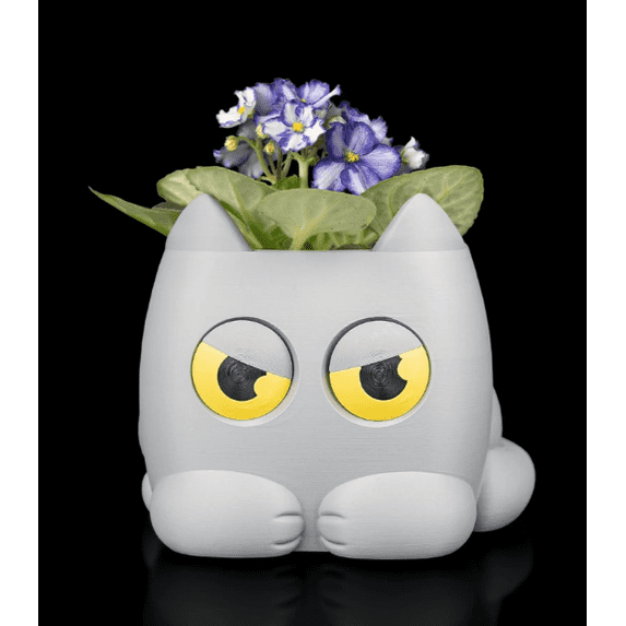 2026 Grumpy Cat Mood Planter | Rotating Eyes Water Level Indicator | 3D ...