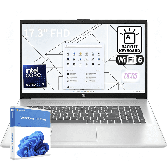 2026 HP 17.3" AI Business Laptop, Intel Core Ultra 7 Processor,64GB ...