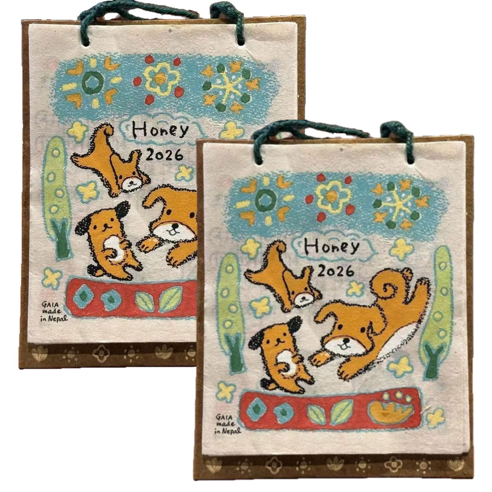 2026 Hand-Painted Doodle Wall Calendar, 12-Month Artistic Monthly ...