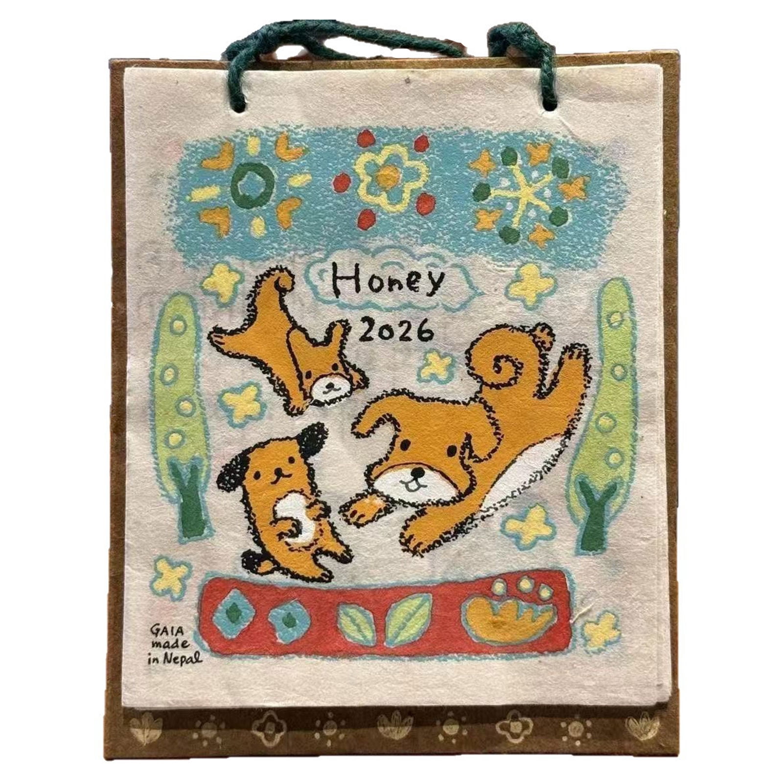 2026 Hand-Painted Doodle Wall Calendar, 12-Month Artistic Monthly ...