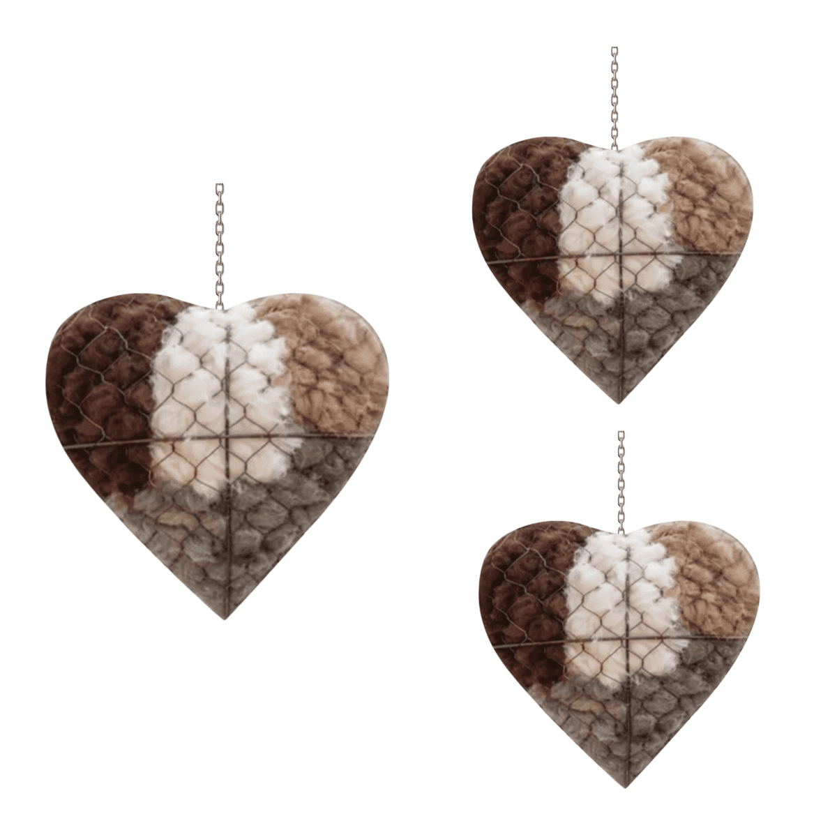 2026 Handmade Fiber Bird Nesting Heart,Alpaca Fiber Bird Material House ...