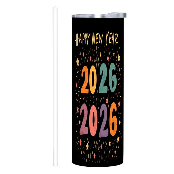 2026 Happy New Year Stainless Steel Insulated Tumbler - Colorful ...