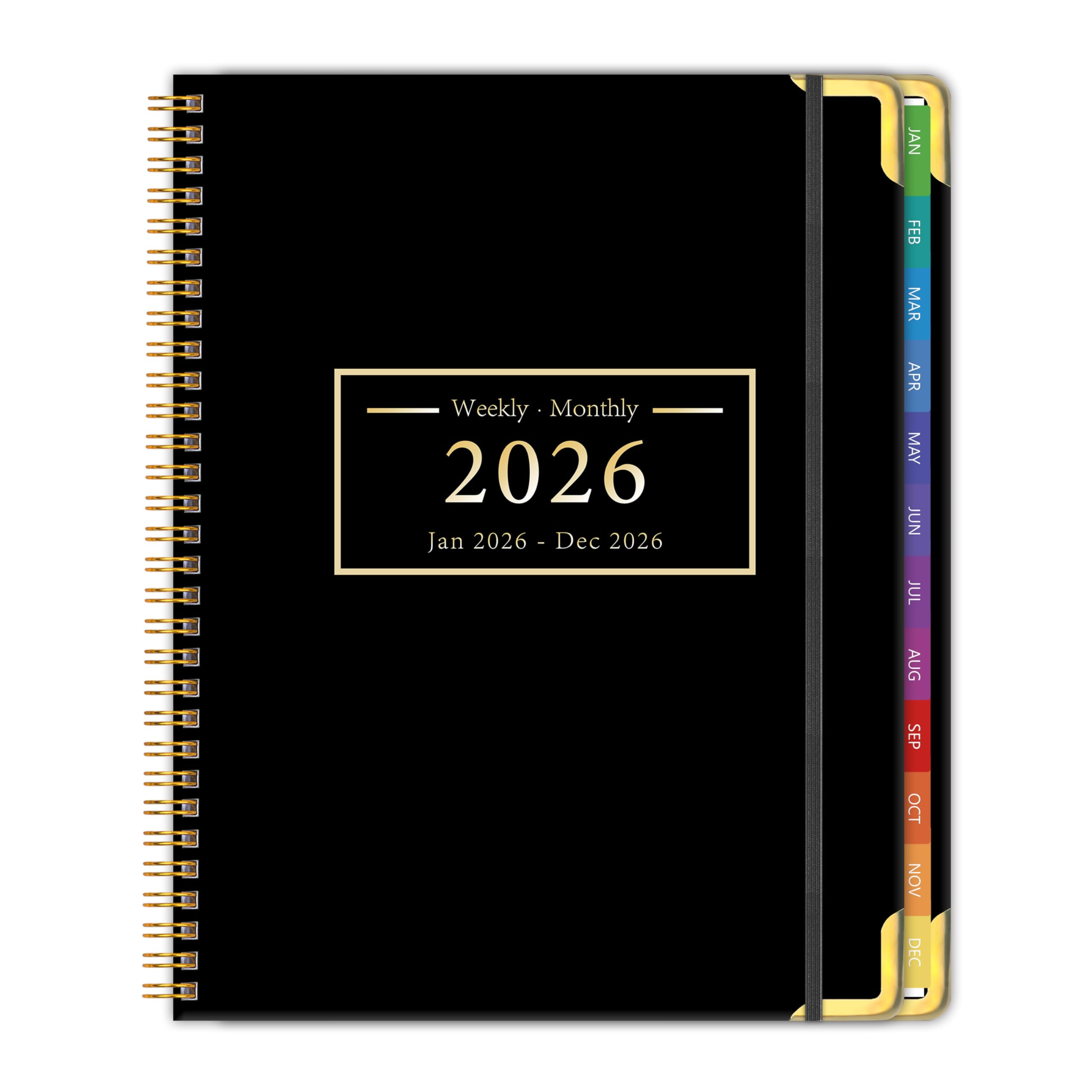 2026, Hardcover Weekly & Monthly Calendar Planner, January 2026 ...